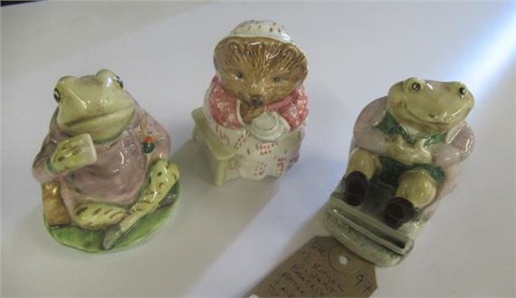 Beatrix Potter | TWO ROYAL ALBERT BEATRIX POTTER FIGURES OF MR TOAD AND ...