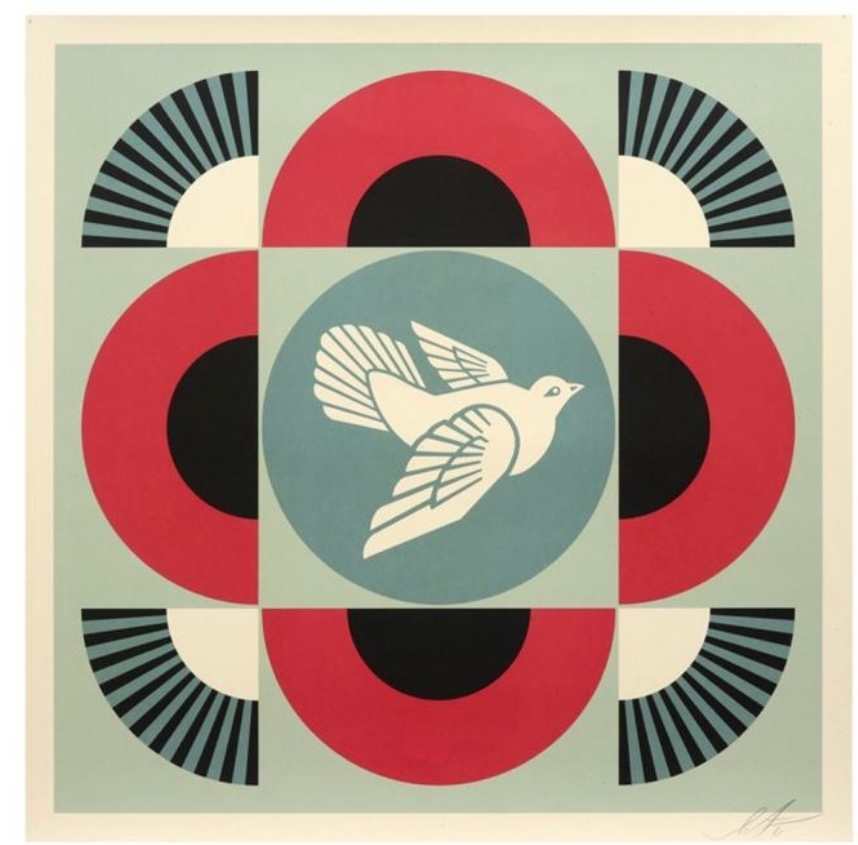 Shepard Fairey | Geometric pigeon (2022) | MutualArt