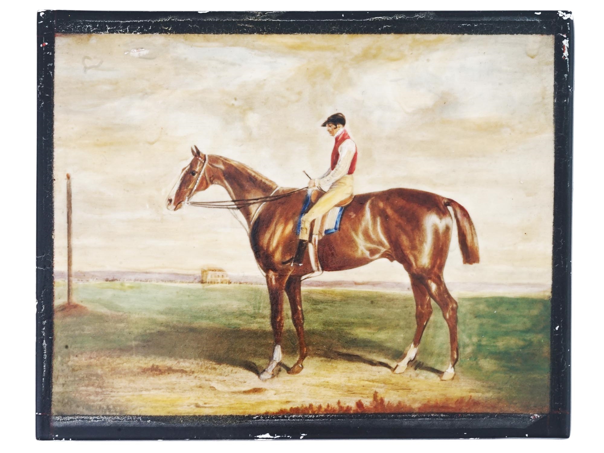 Benjamin Marshall | A racehorse with a jockey in a landscape | MutualArt