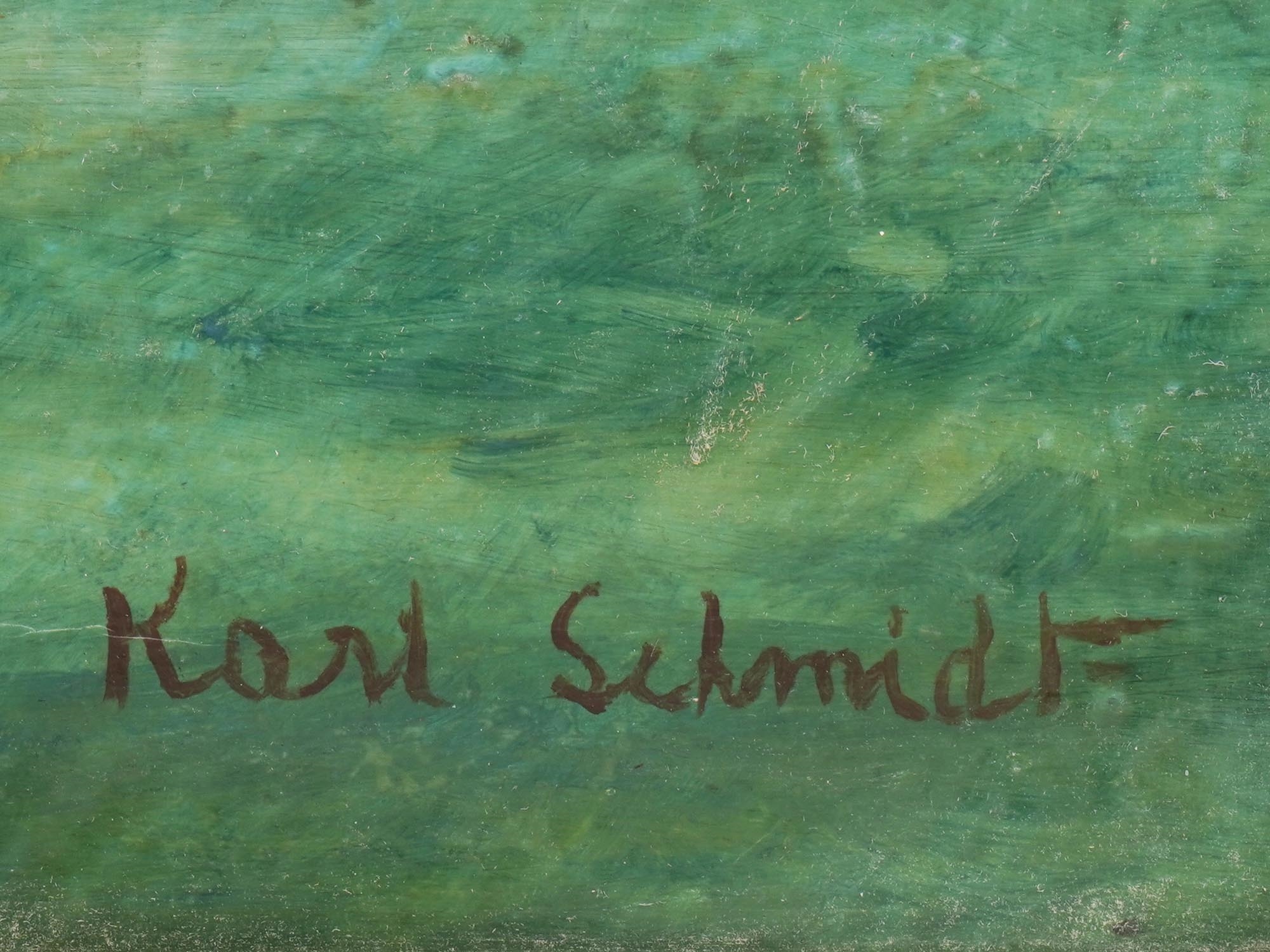 Karl Schmidt | The artwork depicts sailing ship at the pier | MutualArt