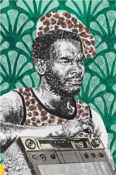 Bambo Sibiya | Man with radio (2018) | MutualArt