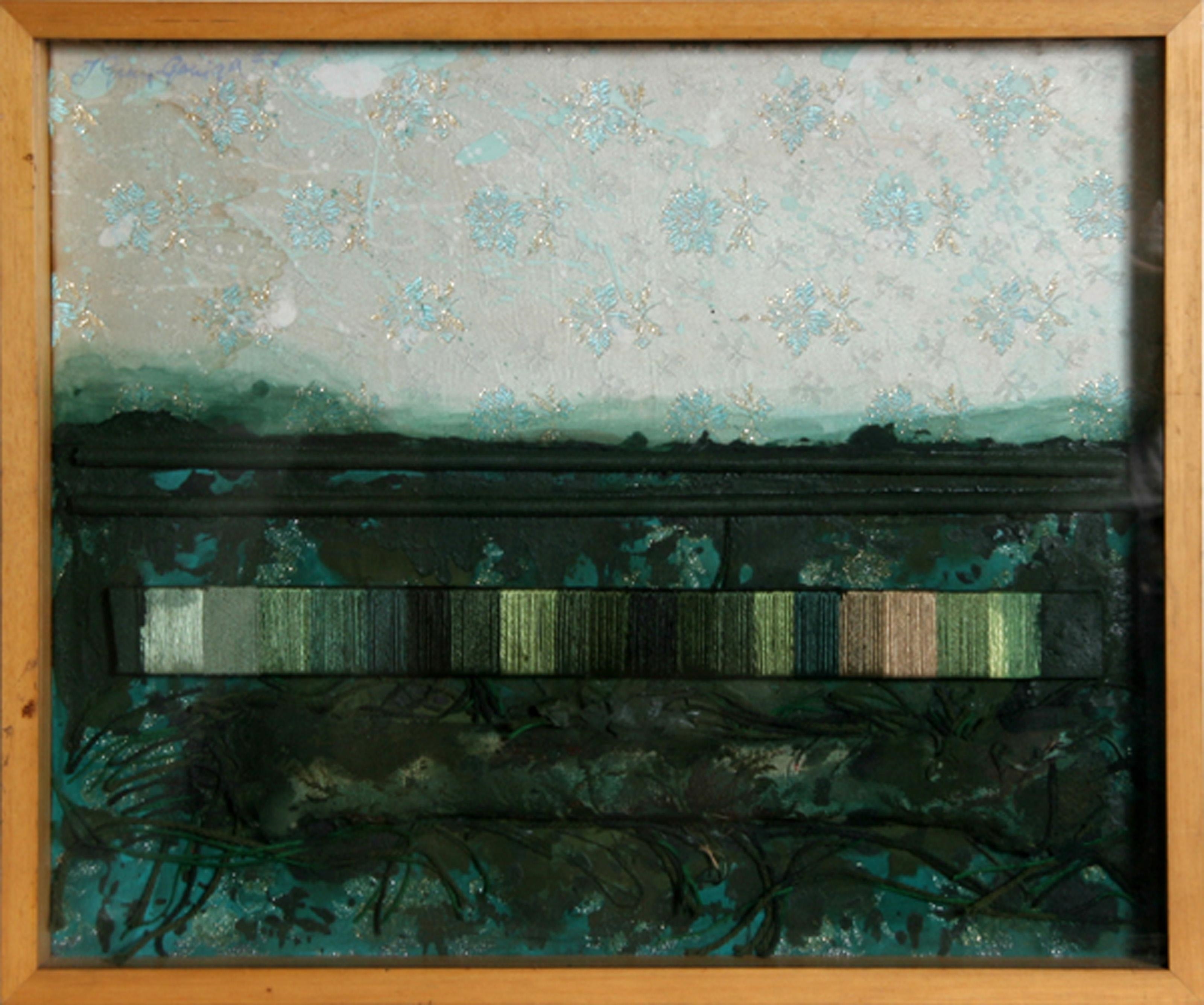 Josep Grau Garriga | GREEN COLOR CHART AND FLORAL WALLPAPER (1980 ...