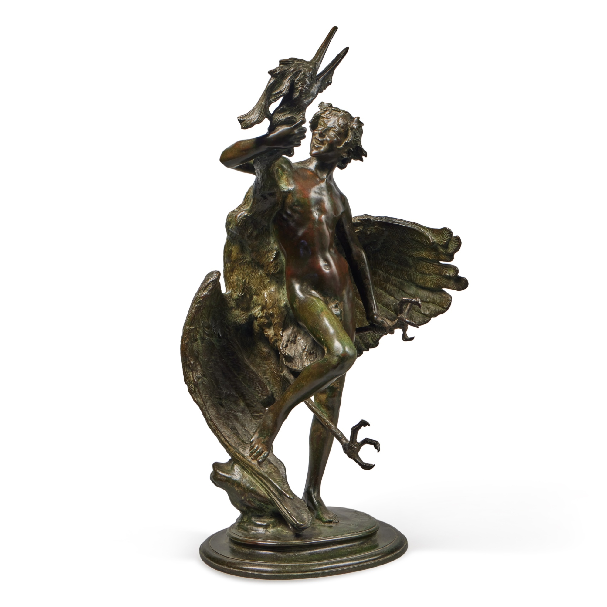 Frederick William MacMonnies | Young Faun with Heron | MutualArt