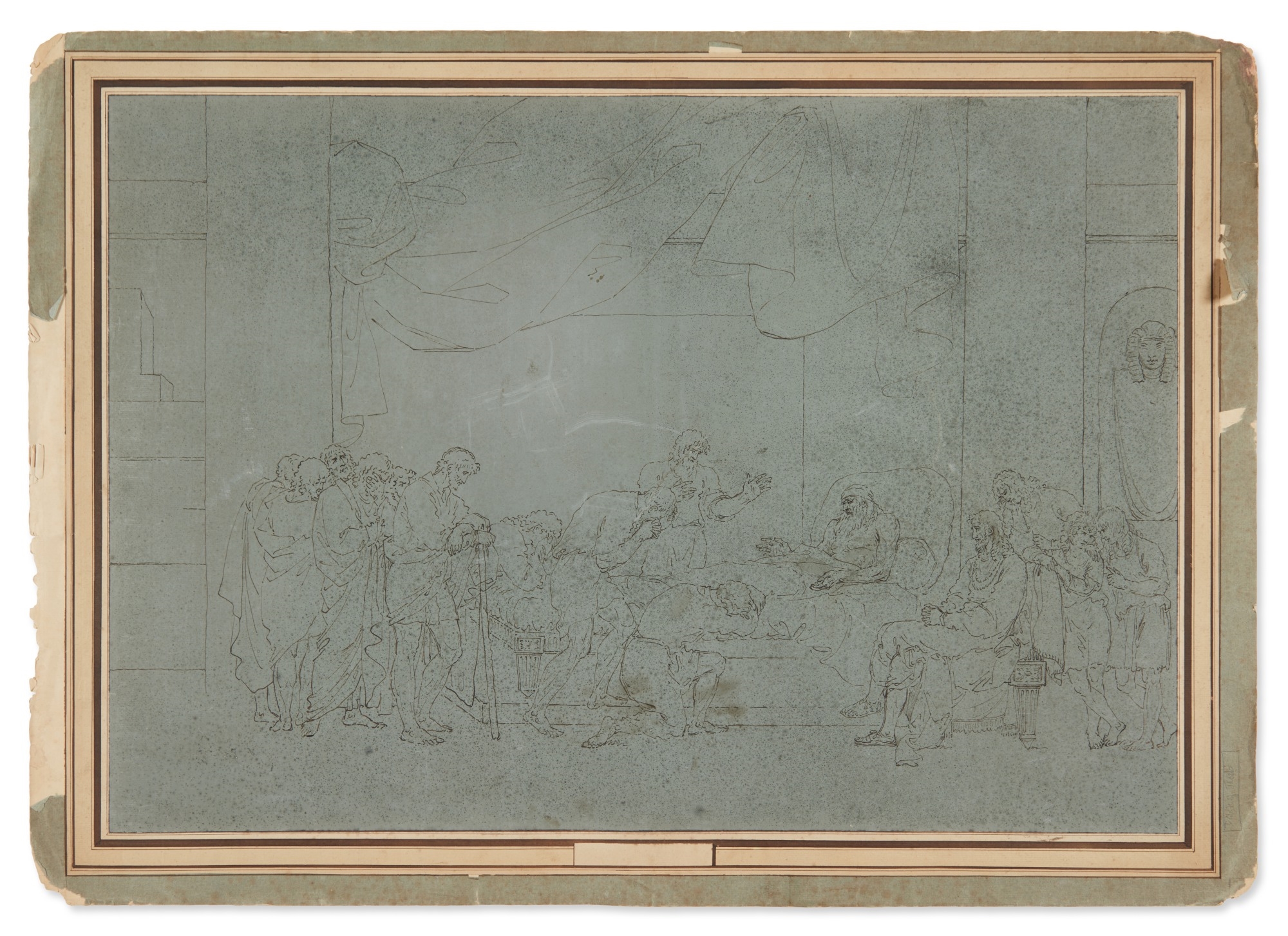 Benjamin West | Two large drawings connected to designs for the King’s ...