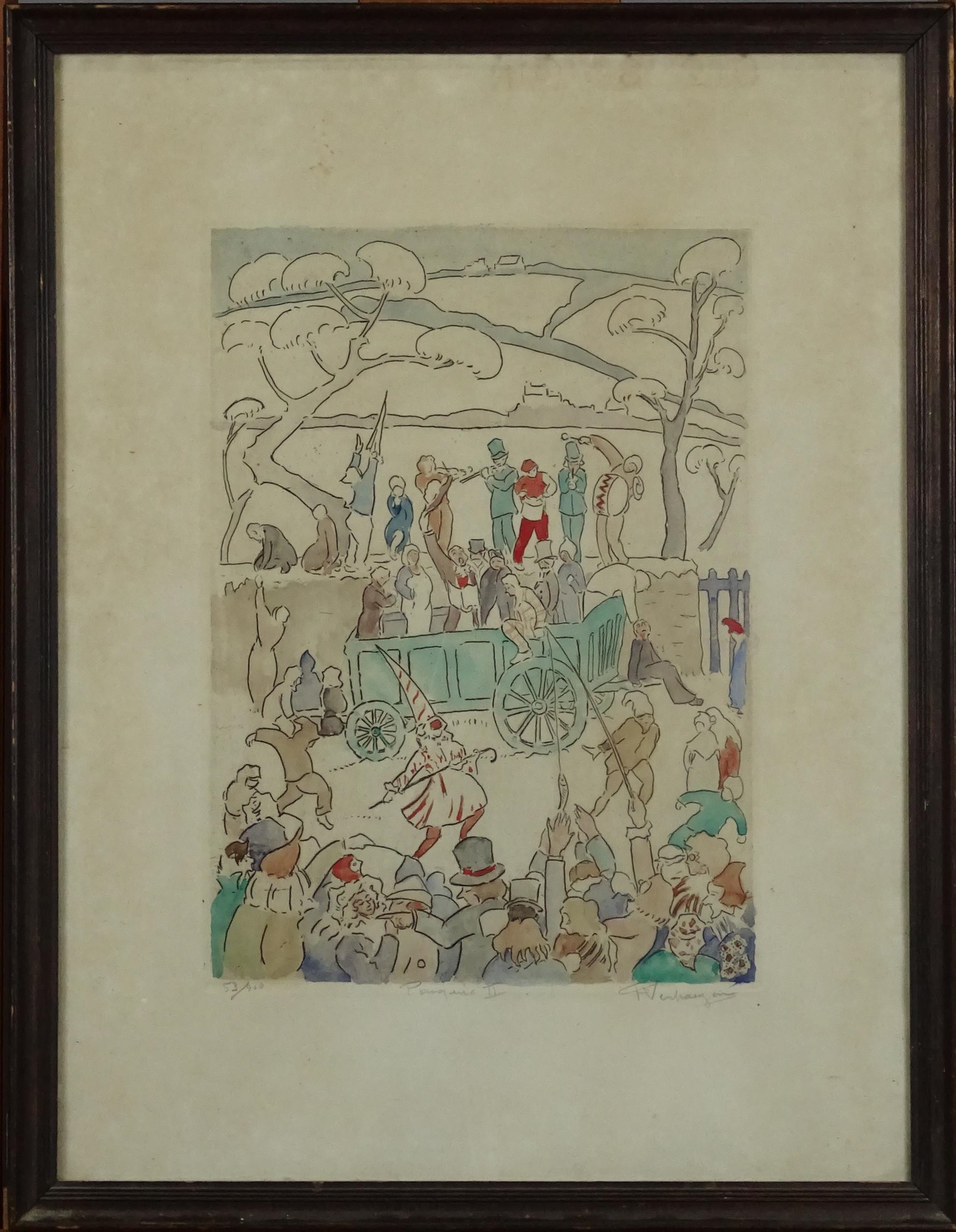 Fernand Verhaegen | forte rehaussée à l'aquarelle | MutualArt