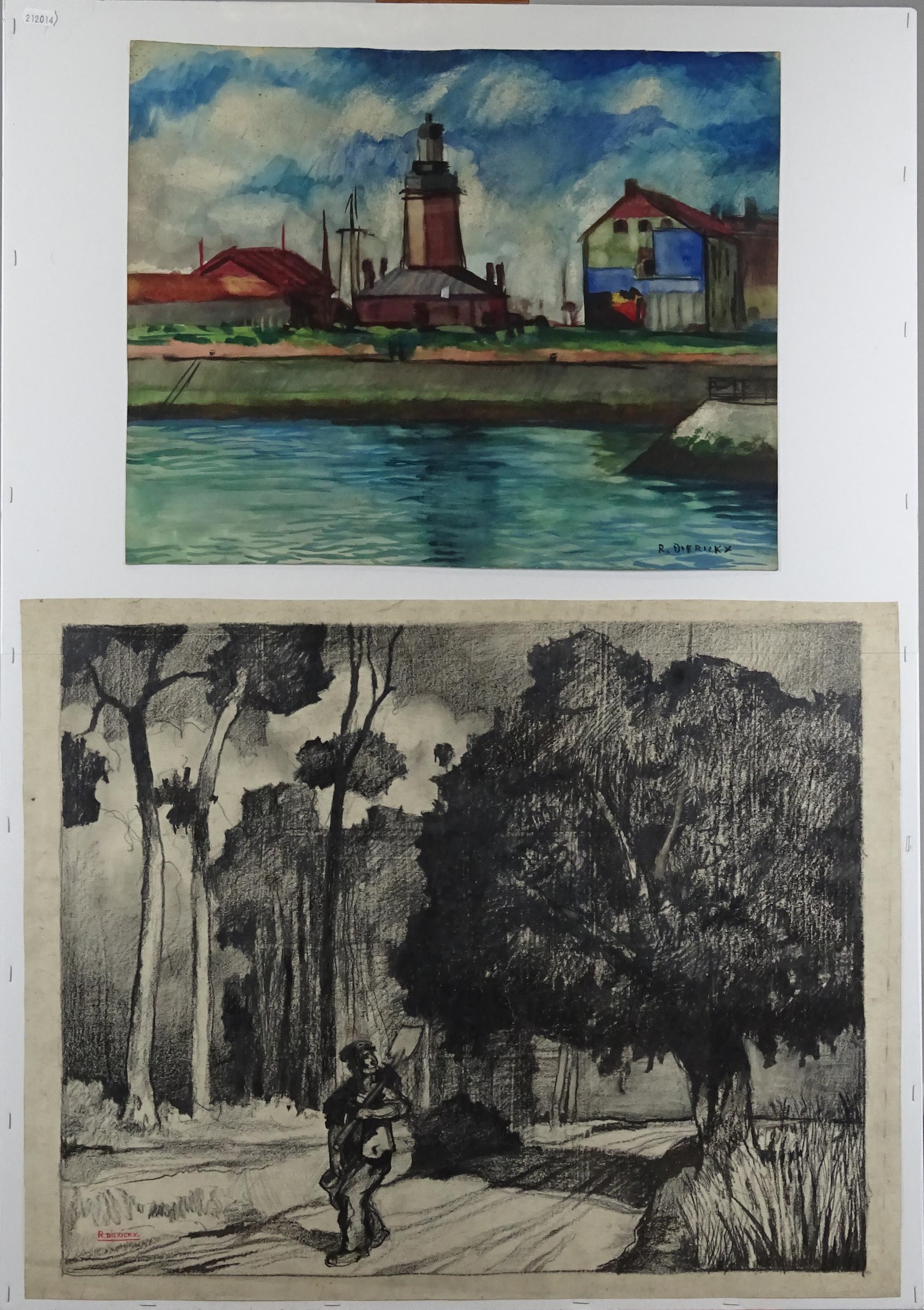 Raymond Dierickx | Tableau: 2 dessins signés DIERICKX Raymond | MutualArt
