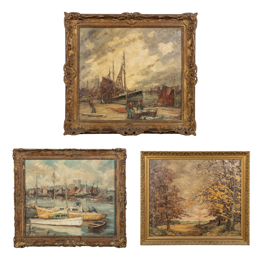 Auguste Van de Casteele | Auguste VAN DE CASTEELE (1889-1969) Three ...