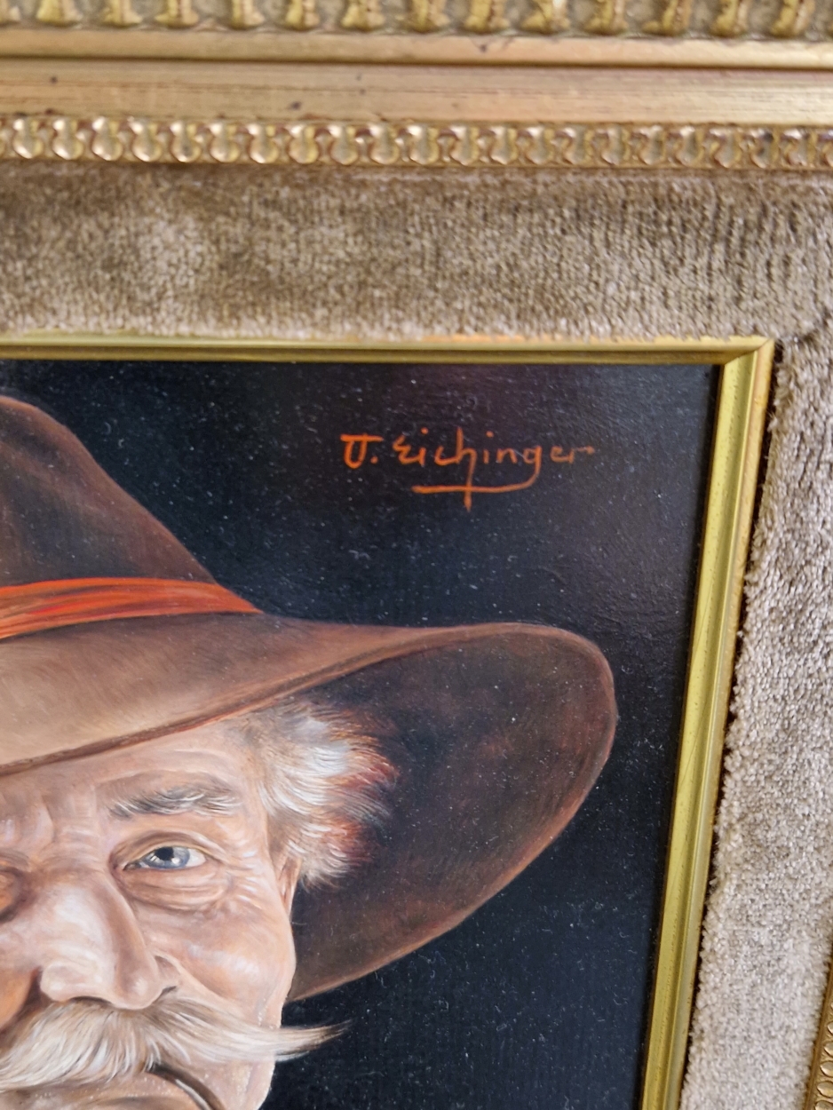 Otto Eichinger | PORTRAIT OF A MAN SMOKING A PIPE | MutualArt