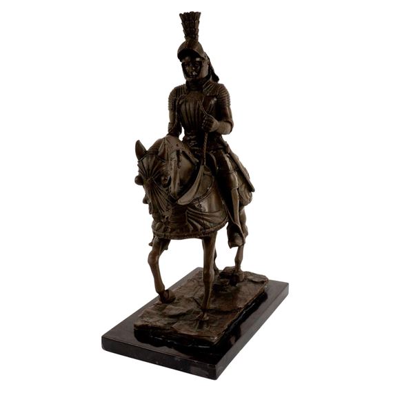 Miguel Fernando López (Milo) | depicting cavalryman seated on fully ...