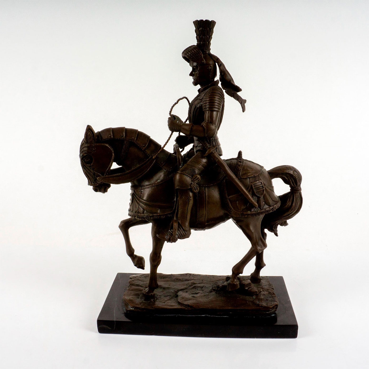 Miguel Fernando López (Milo) | depicting cavalryman seated on fully ...