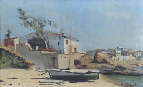 Xavier Blanch Pla | BOAT ON THE BEACH | MutualArt