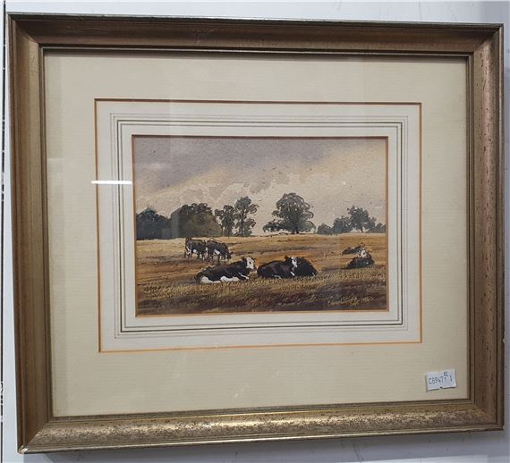 Edward Stamp | 'Cattle in a Field (1994) | MutualArt