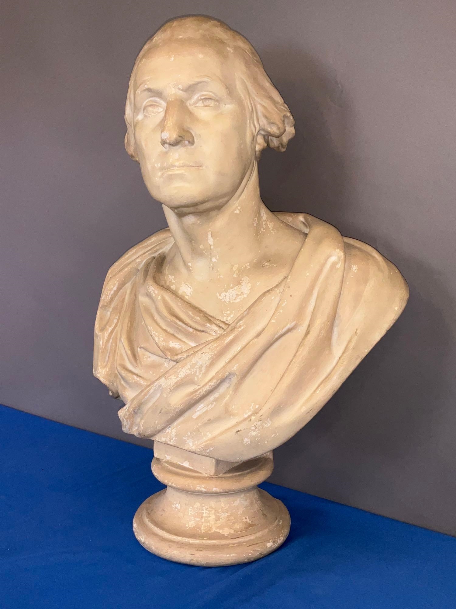 Jean-Antoine Houdon | Caproni Bros. Bust of George Washington | MutualArt