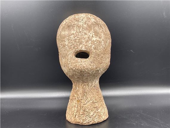 Daniel Rhodes | Daniel Rhodes Ceramic Head Sculpture | MutualArt