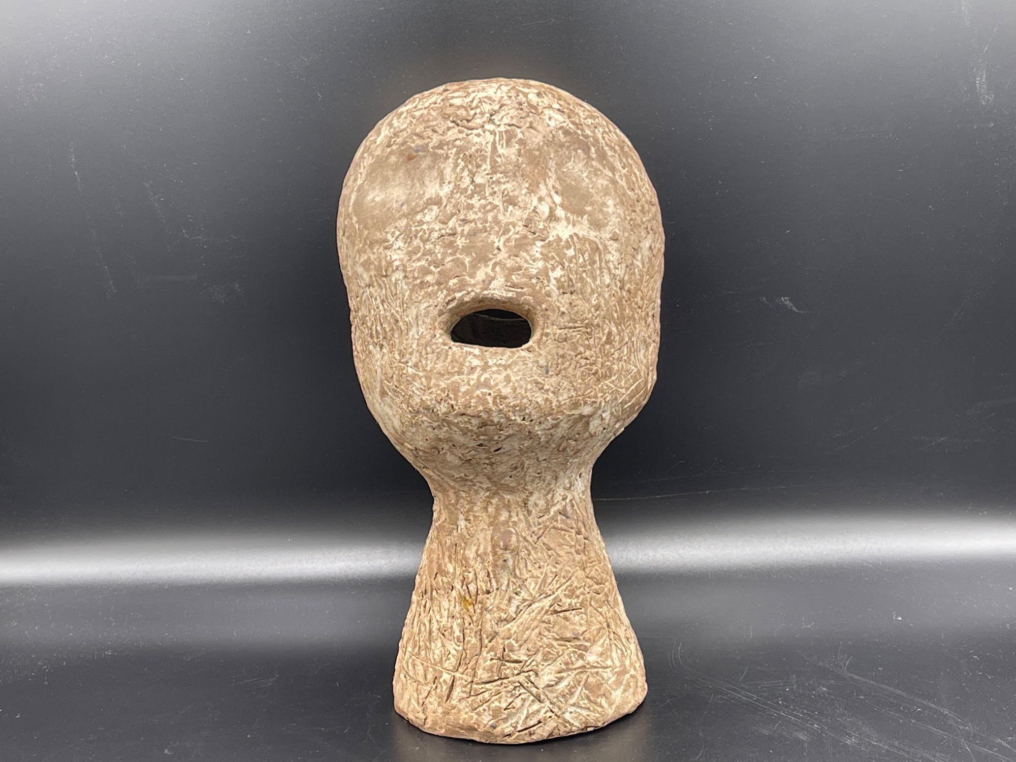 Daniel Rhodes | Daniel Rhodes Ceramic Head Sculpture | MutualArt