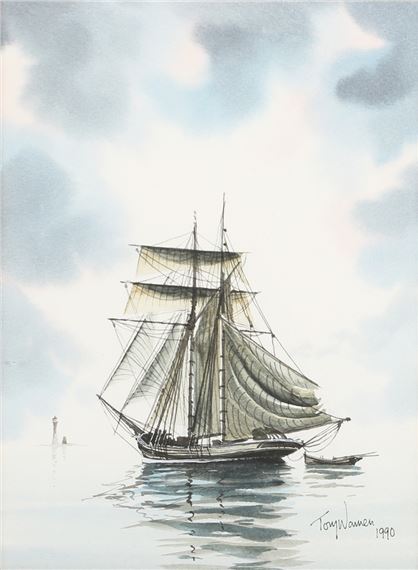 Tony Warren | The Fowey Owned Topsail Schooner Little Gem (1990 ...