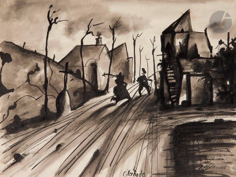 Claude Verlinde | Village Street | MutualArt