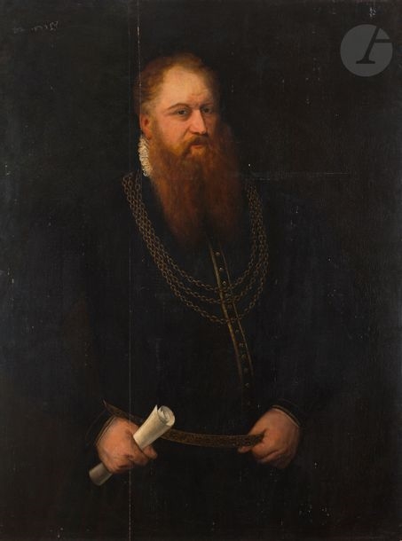 Nicolas Neufchatel | Portrait of a hatted man (Circa 1580) | MutualArt