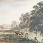 Anthony Vandyke Copley Fielding | Cattle watering | MutualArt