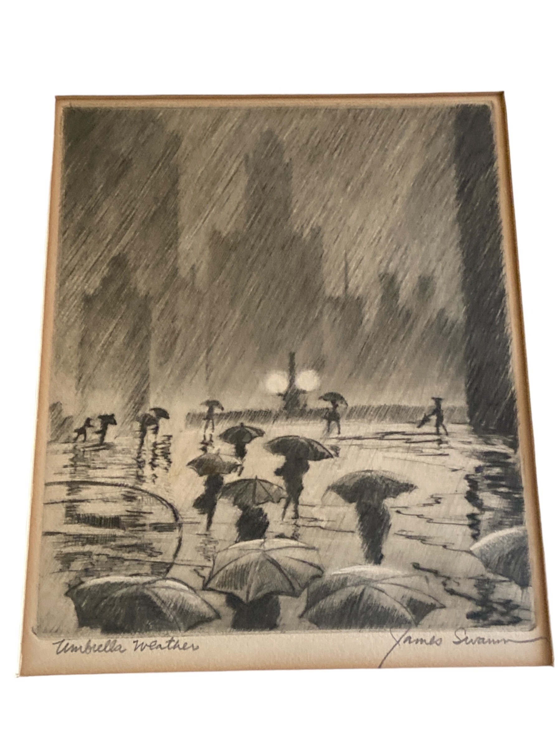 James Swann | On the Avenue and Umbrella Weather | MutualArt