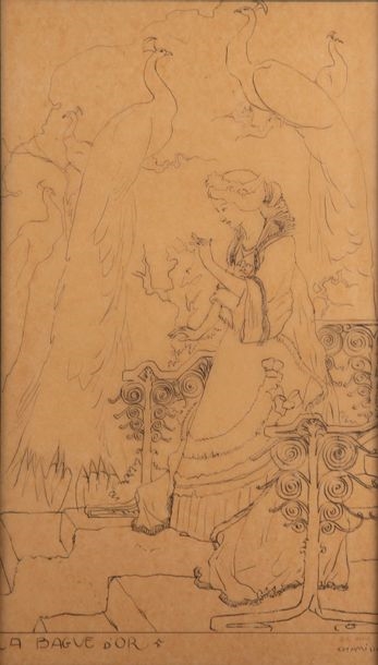 Gustave Adolphe Mossa | LA JUNGFRAU (1912) | MutualArt