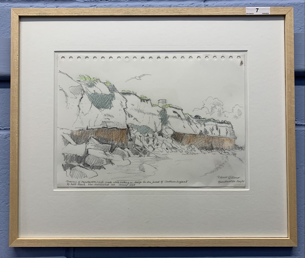 Robert Gillmor | 'Drawing of Hunstanton Cliffs (2008) | MutualArt