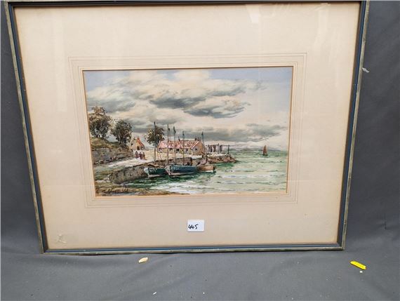 John Hamilton Glass | East Neuk fishing village | MutualArt