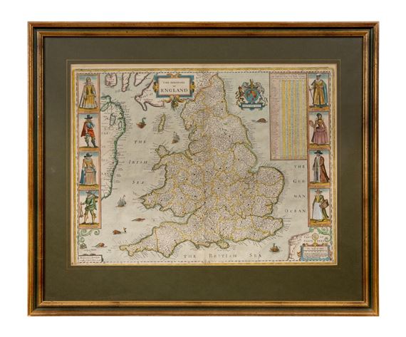 John Speed | A Map of the Kingdome of England | MutualArt
