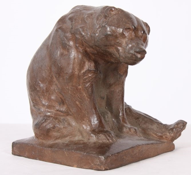 Josef Franz Pallenberg | BIG BROWN BEAR SITTING | MutualArt