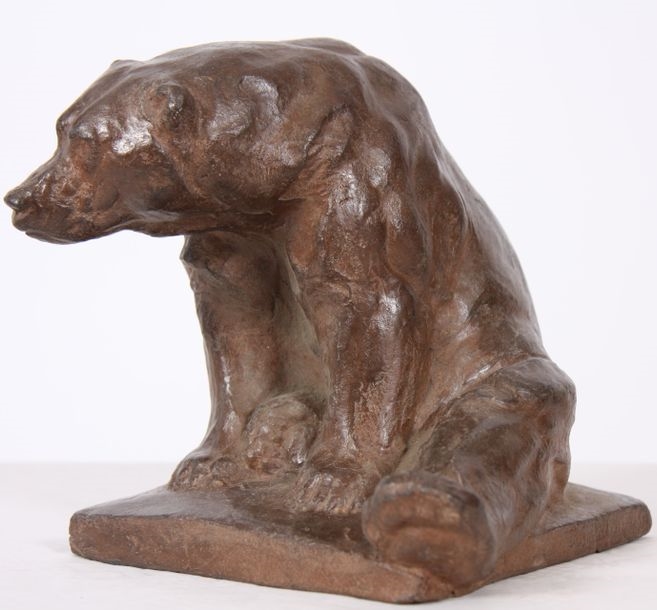 Josef Franz Pallenberg | BIG BROWN BEAR SITTING | MutualArt