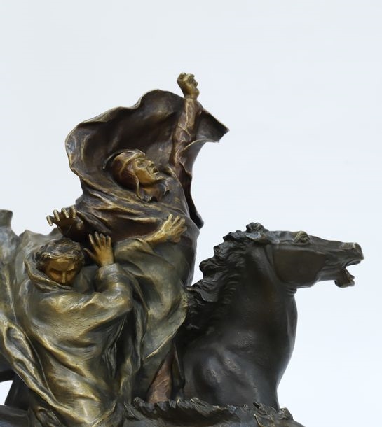 Georges Colin | FAUST AND MEPHISTOPHELES ON HORSE | MutualArt