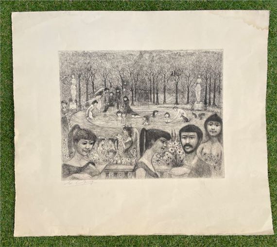 Edouard Joseph Goerg | . Young girls at the basin | MutualArt