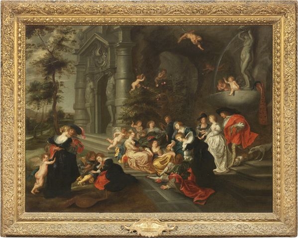 Simon de Vos | An allegory of the five senses | MutualArt