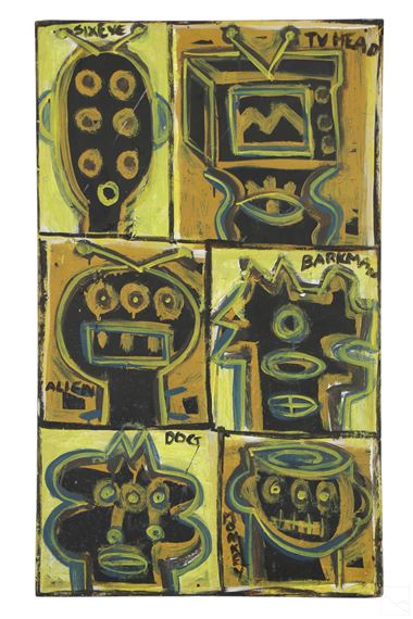 Joe Strasser | Joe Strasser b.1967 Abstract Outsider Art Painting (1967 ...