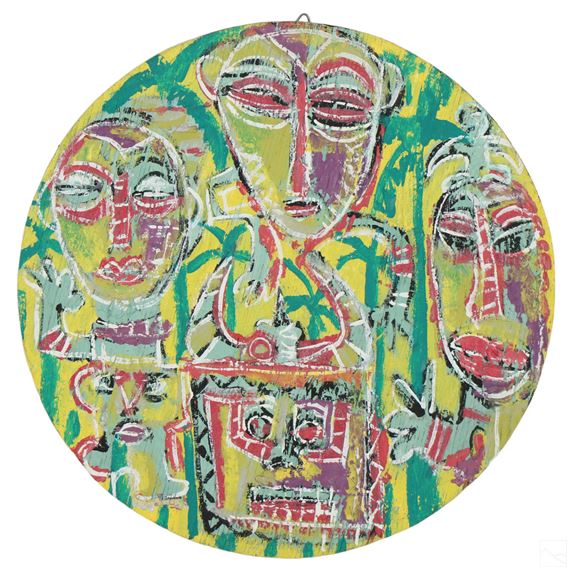 Joe Strasser | Joe Strasser b.1967 Abstract Outsider Art Painting (1967 ...