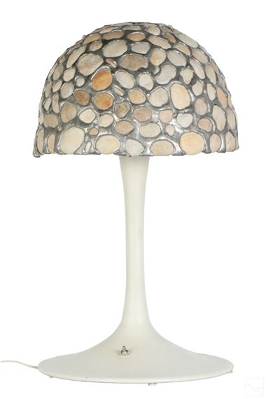 Eero Saarinen | Modern Stone Agate Mushroom Lamp manner Saarinen ...