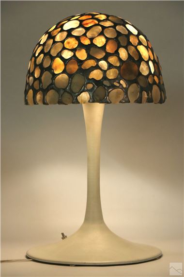 Eero Saarinen | Modern Stone Agate Mushroom Lamp manner Saarinen ...