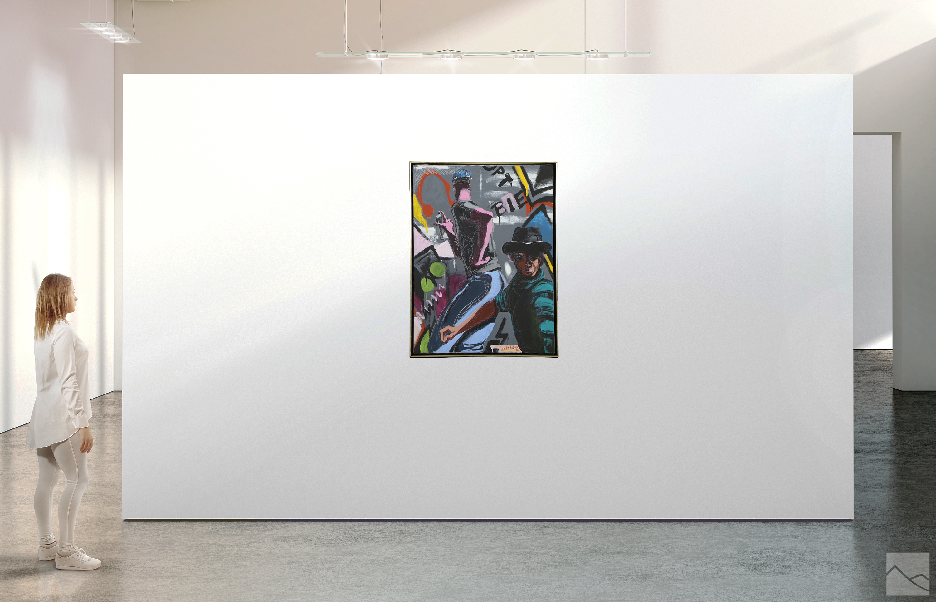 Michael Rodriguez | Michael Rodriguez b.1964 Urban Outsider Painting ...