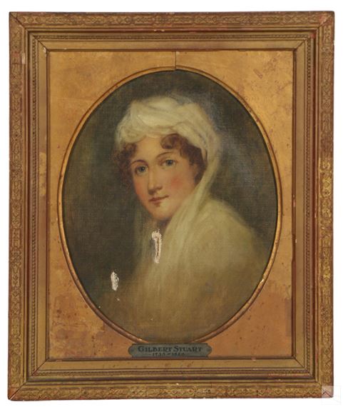 Gilbert Stuart | 19C Portrait Oil Painting Manner of Gilbert Stuart ...