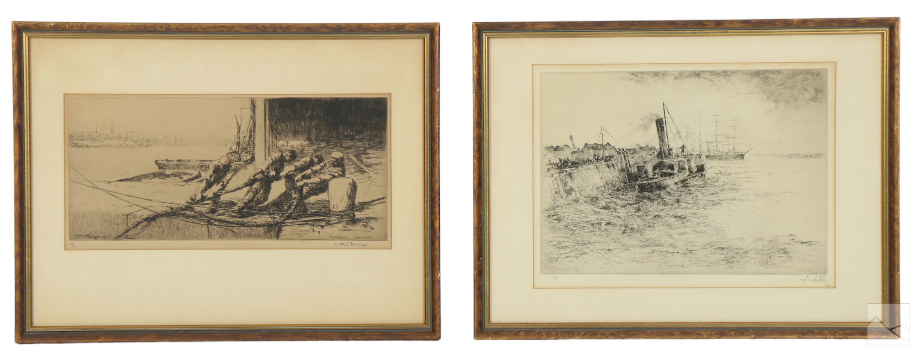 Sydney Litten | Sydney Litten and Arthur Briscoe Marine Etchings ...