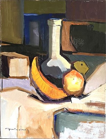 Bruno Perino | Bruno PERINO (1925-1996) Still life with melon | MutualArt