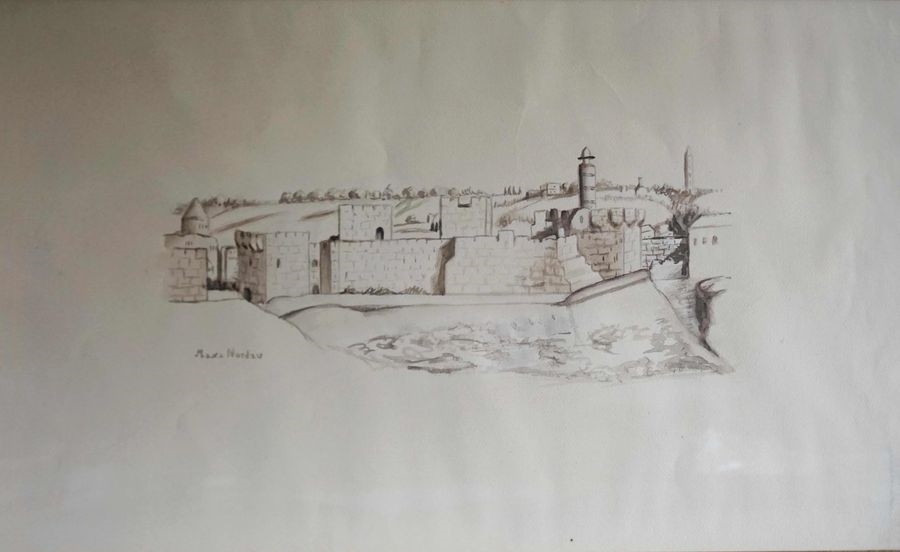 Maxa Nordau | Maxa NORDAU (1897-1991) The ramparts of Jerusalem | MutualArt