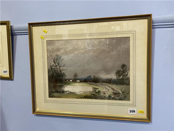 Geoffrey Petts Clarke | Cottacre Islip Oxford straying cattle | MutualArt