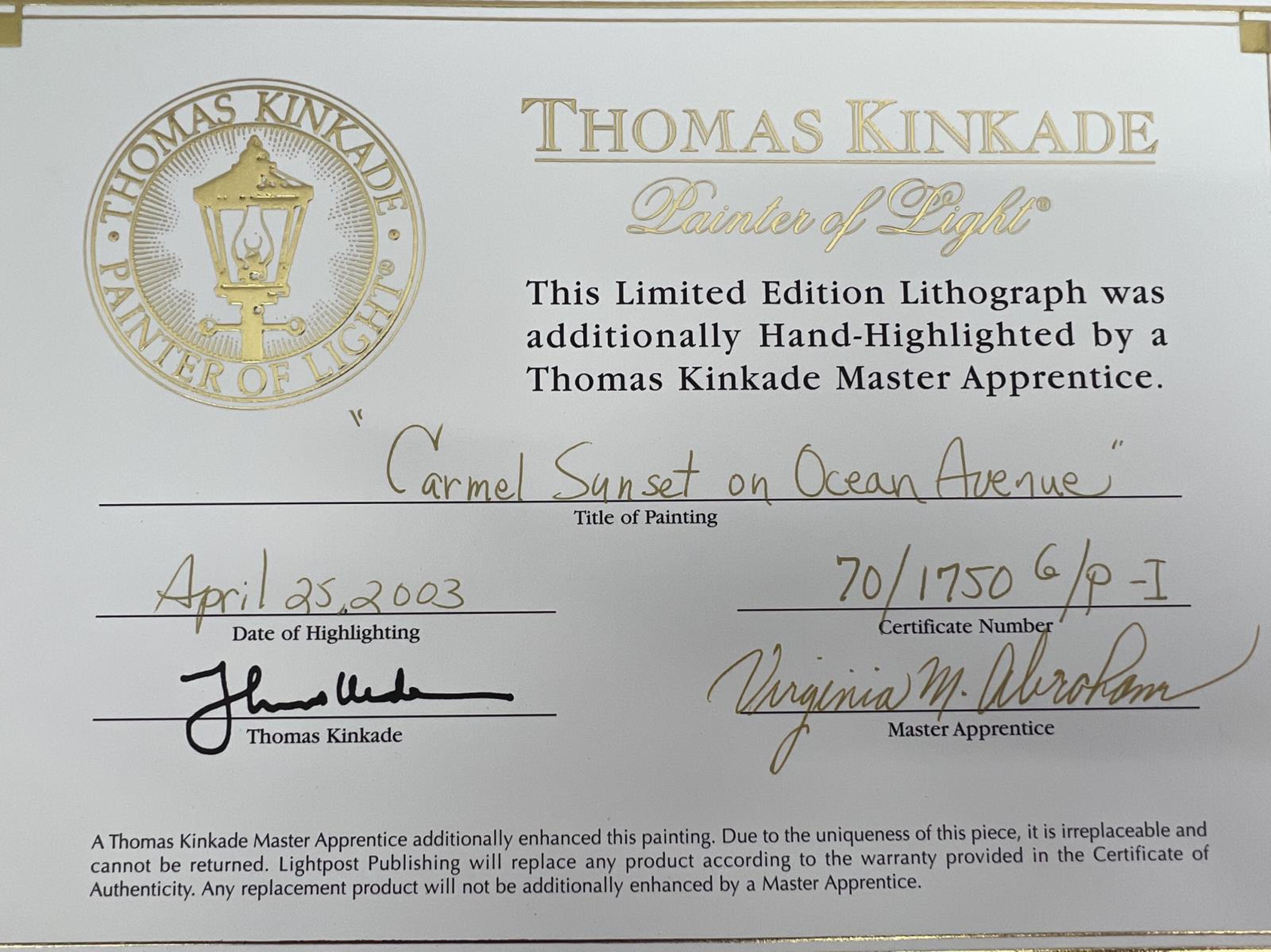 Thomas Kinkade | Large Signed Thomas Kinkade Lithograph On Canvas ...