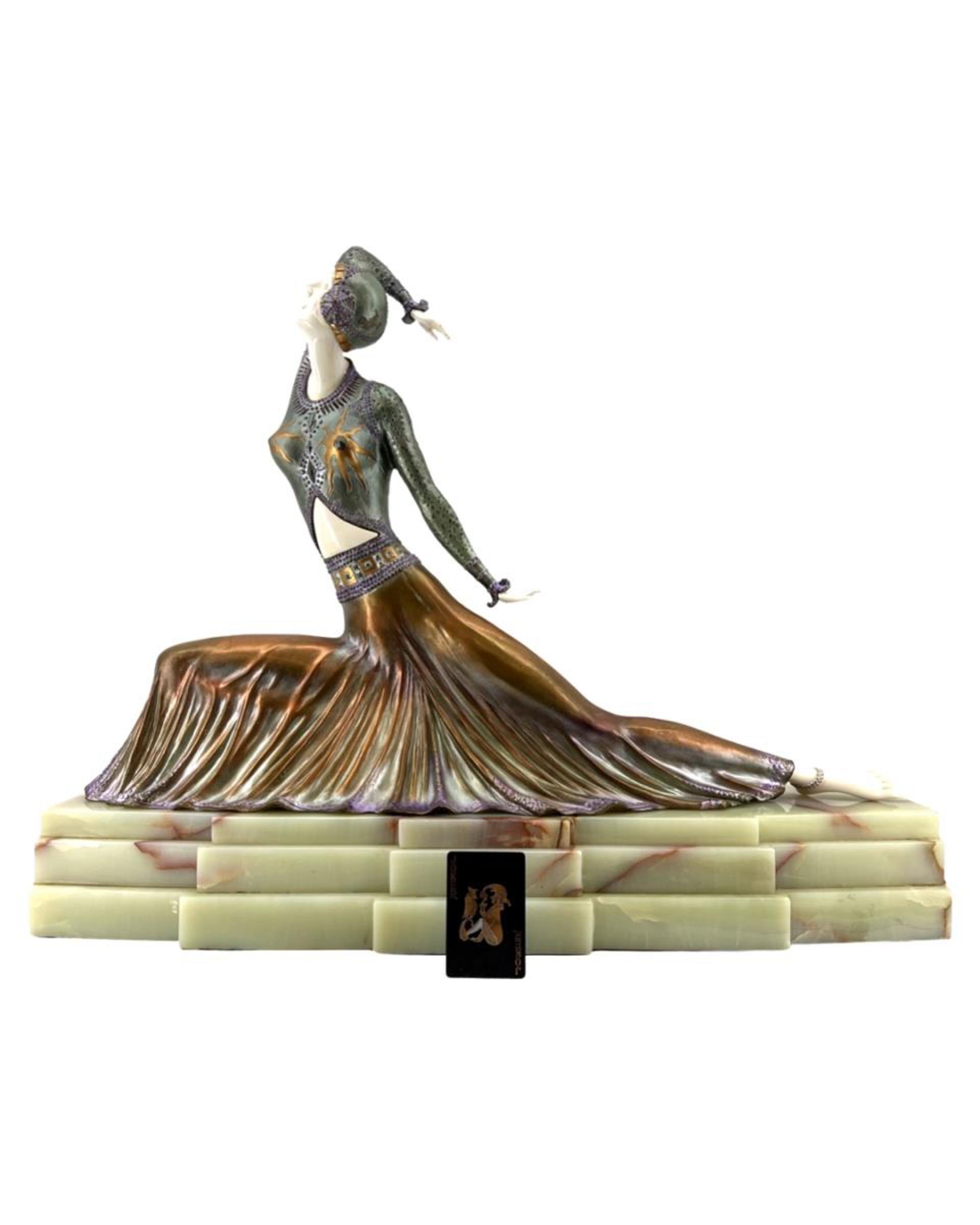Demétre H. Chiparus | Signed Demetre Chiparus Chryselephantine Clara Ballerina Sculpture | MutualArt