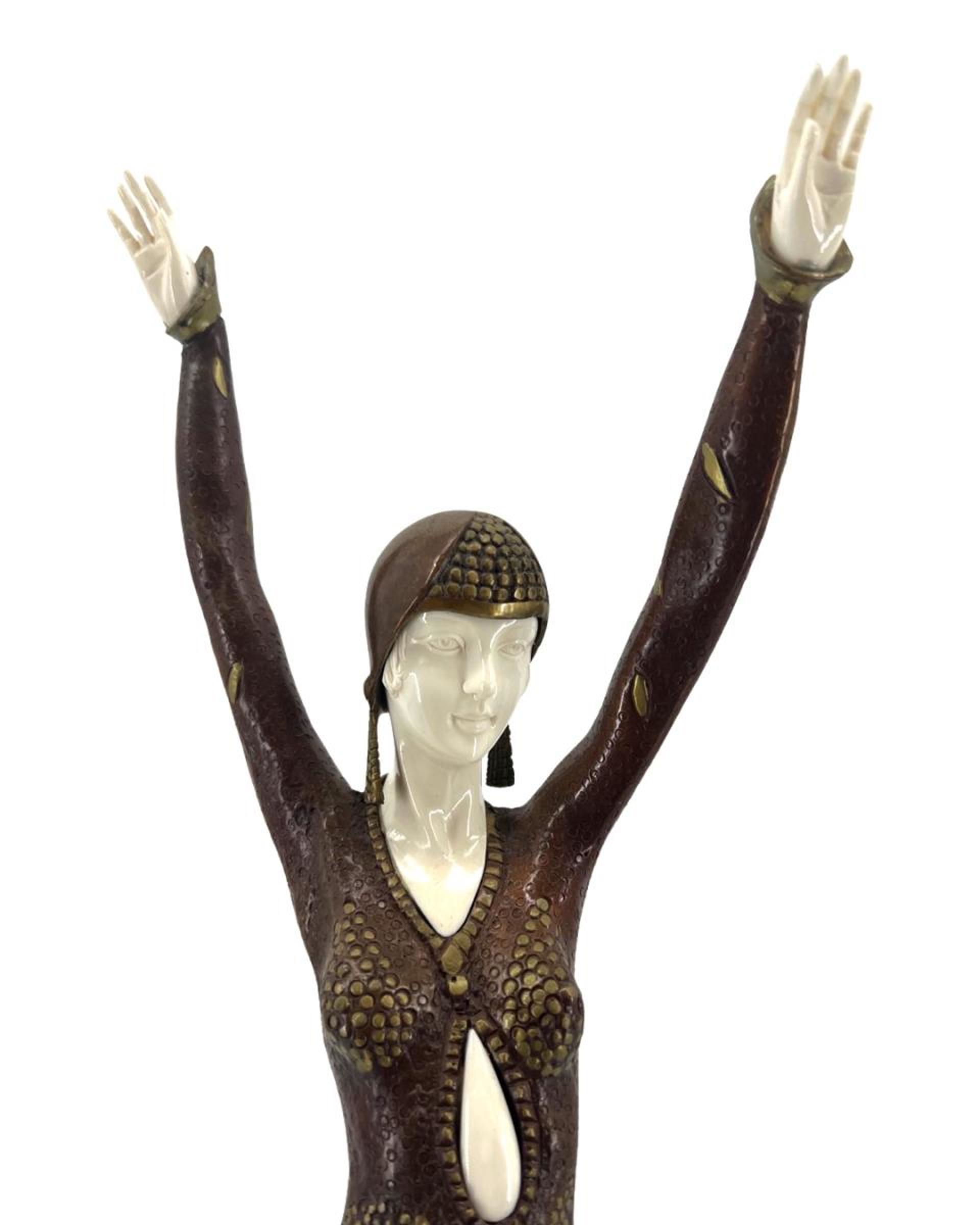 Demétre H. Chiparus | Signed Demetre Chiparus Dourga Chryselephantine ...