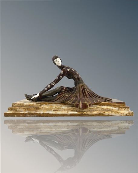 Demétre H. Chiparus | Signed Demétre Chiparus Chryselephantine Tanara ...