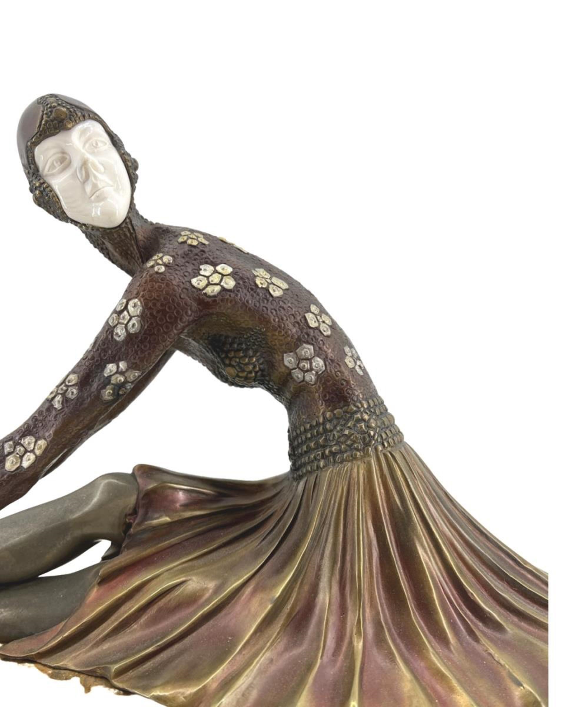 Vaslav Nijinsky | Signed Demétre Chiparus Chryselephantine Tanara ...