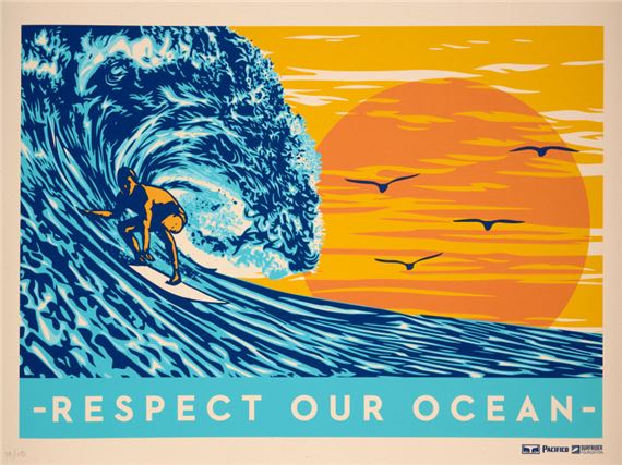 Shepard Fairey | Respect our Ocean (2021) | MutualArt