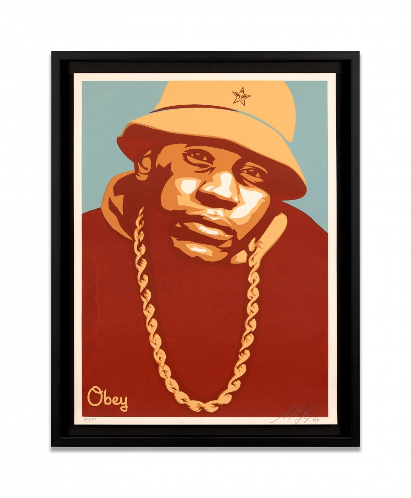 Shepard Fairey | Old School Hip hop (Obey LL Cool J Red (2004) | MutualArt